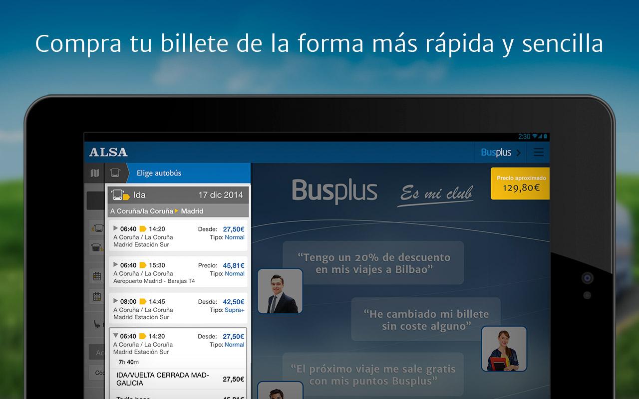 ALSA: compra tu billete de bus - Aplicaciones de Android en Google Play