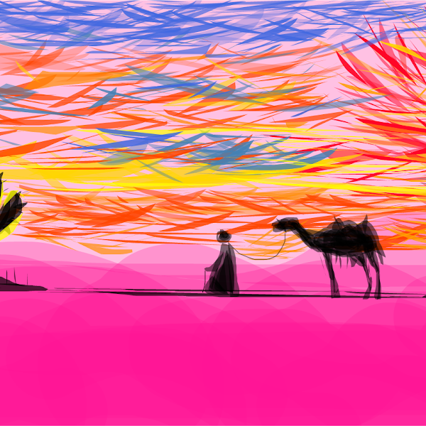 Desert Sunset » drawings » SketchPort