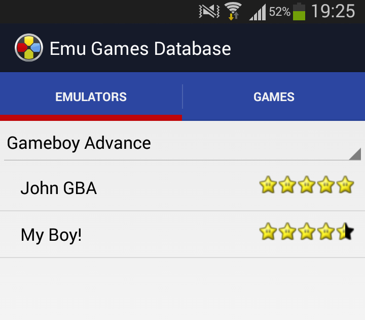 Database App: Emulator Games Database