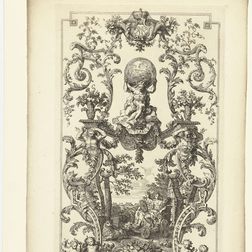 Paneel met het element aarde, Daniël Marot (I), 1712 - Rijksmuseum