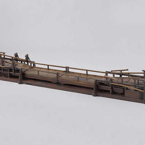 Model of a Pontoon Bridge, anonymous, 1821 - Rijksmuseum