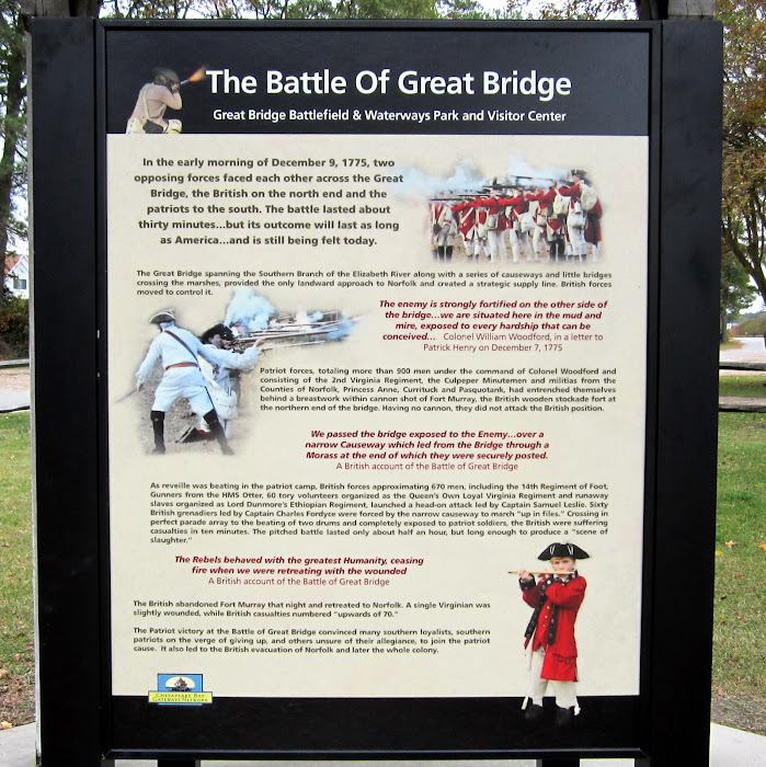 Field Trip - The Battle of Great Bridge: Great Bridge Battlefield ...