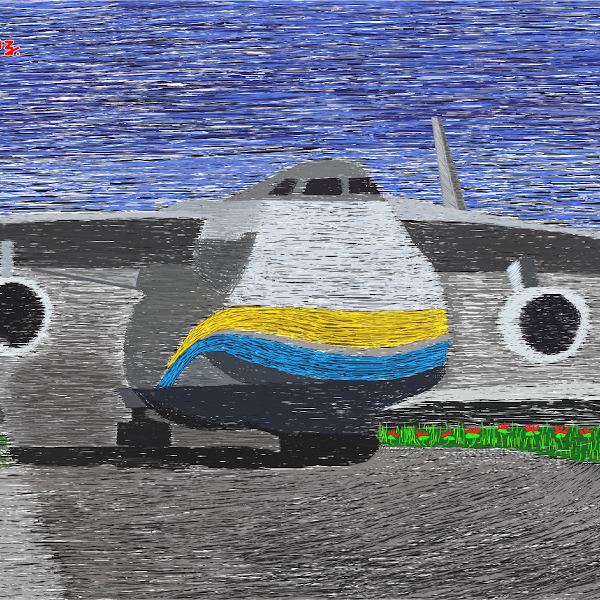 Famous Ukrainian plane Antonov An-225 Mriya !!!! » drawings » SketchPort