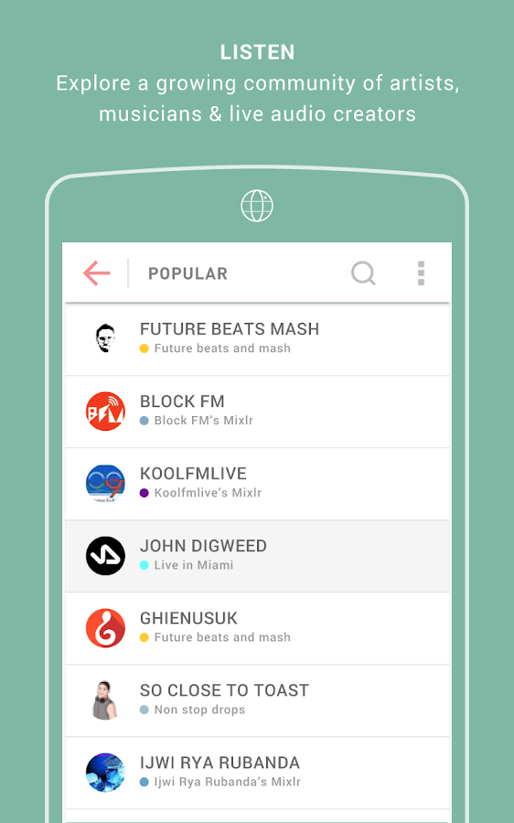 Mixlr – Android-Apps auf Google Play