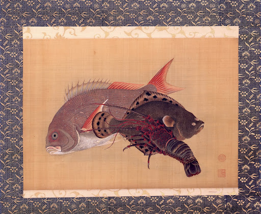 Two Fish and Ise Lobster - Miki Sanryu — Google Arts & Culture