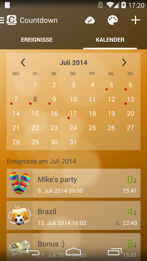 Tageszähler Countdown, Applikation für Countdown – Android-Apps auf Google Play