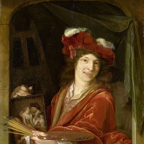 A young Painter, Adriaen van der Werff, 1670 - 1690 - Rijksmuseum