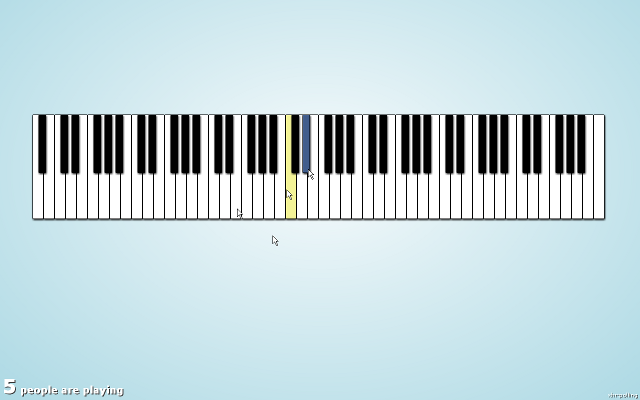 Multiplayer Piano by Brandon Lockaby | Experiments with Google
