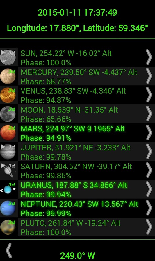 Planet Finder - Android Apps on Google Play