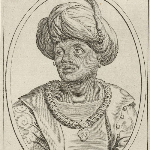 Portret van een Moorse vorst, Theodor Matham, 1615 - 1676 - Rijksmuseum