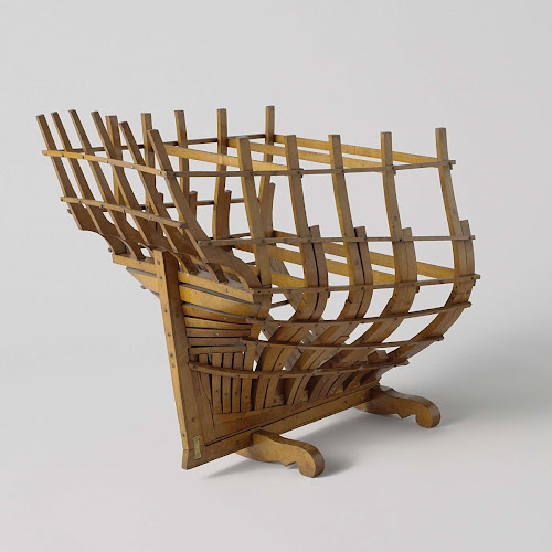 Model of the Stern of a Ship in Frames, anonymous, c. 1797 - c. 1807 ...