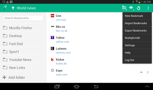Eversync – Bookmarks and Dials – Eversync is app for quick access to your bookmarks and speed ...