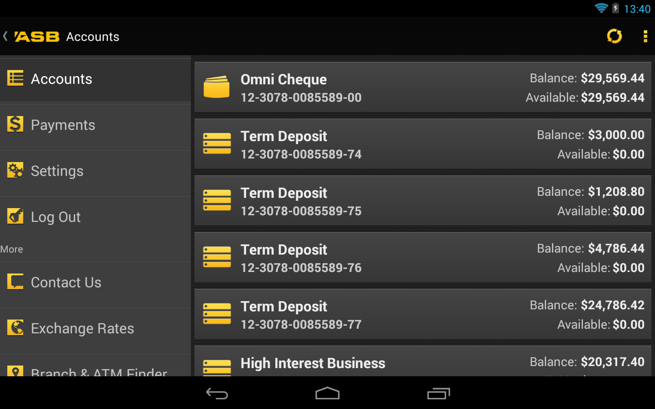 ASB Mobile Banking - screenshot