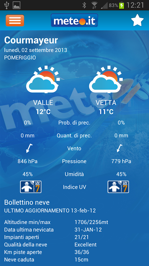 Meteo.it - App Android su Google Play