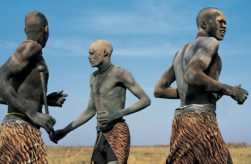 Dinka Men Performing Courtship Dances - Carol Beckwith & Angela Fisher ...