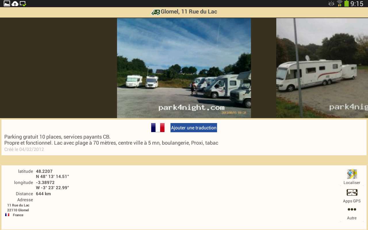 park4night - camping car,van – Applications Android sur Google Play